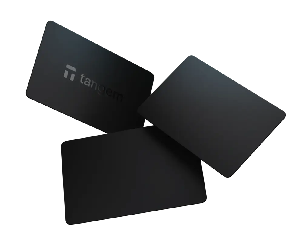 Tangem wallet Black Stealth 3-pack - Highrunner.no